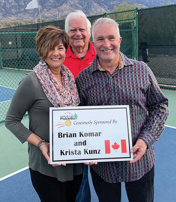 Brian Komar and Krista Kunz Sponsor a Pickleball Court – SaddleBrooke ...